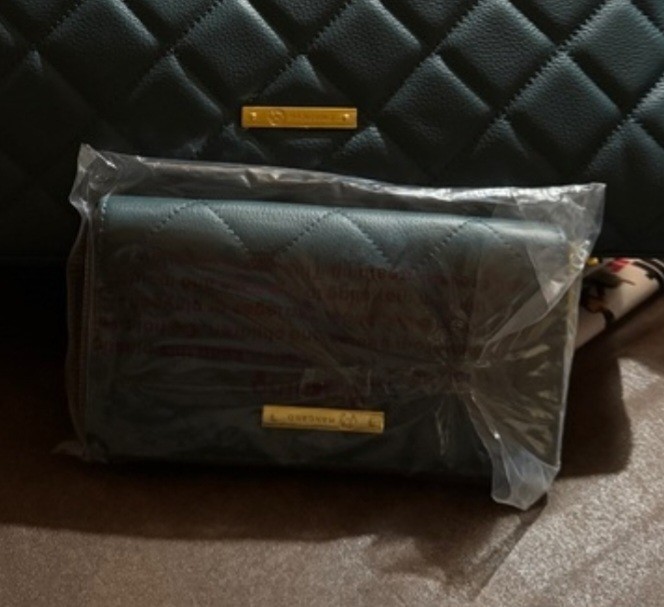 Joy Mangano First Class Luxury Leather Quilted Wallet Black Onyx NWT ...