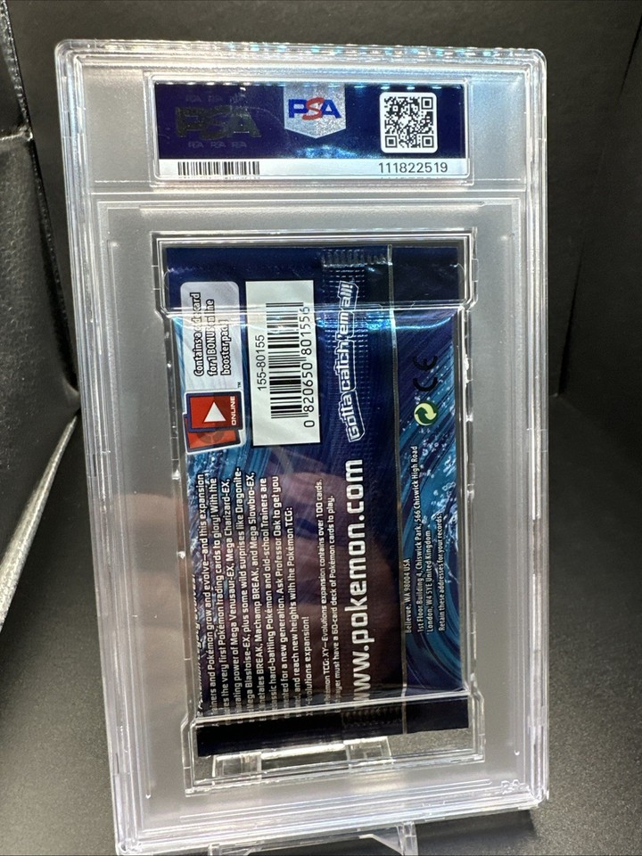 2016. POKÉMON XY EVOLUTIONS BOOSTER PACK (2016) Mega Blastoise - PSA 9 ...