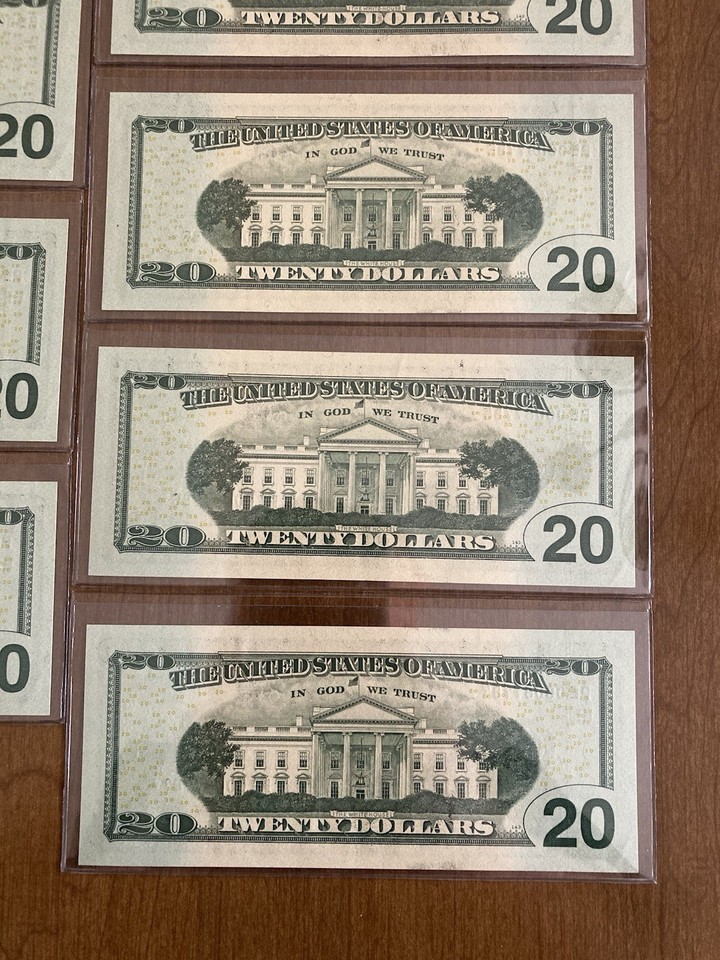 2017A $20 Dollar Star Notes Uncirculated Consecutive Unique Serial ...