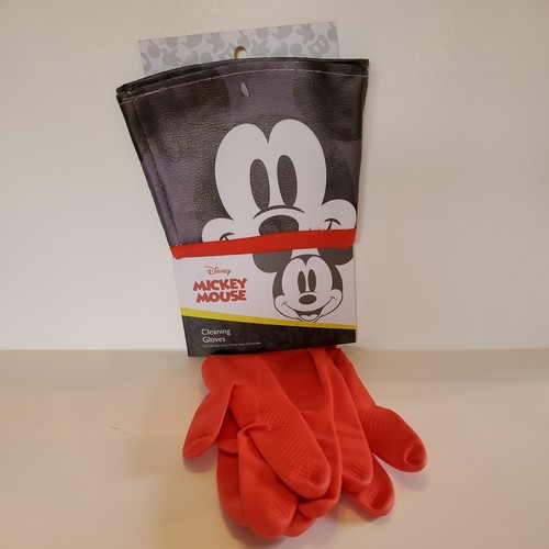 Disney Mickey Mouse Cleaning Gloves One Size Fits Most Red & Black NEW ...