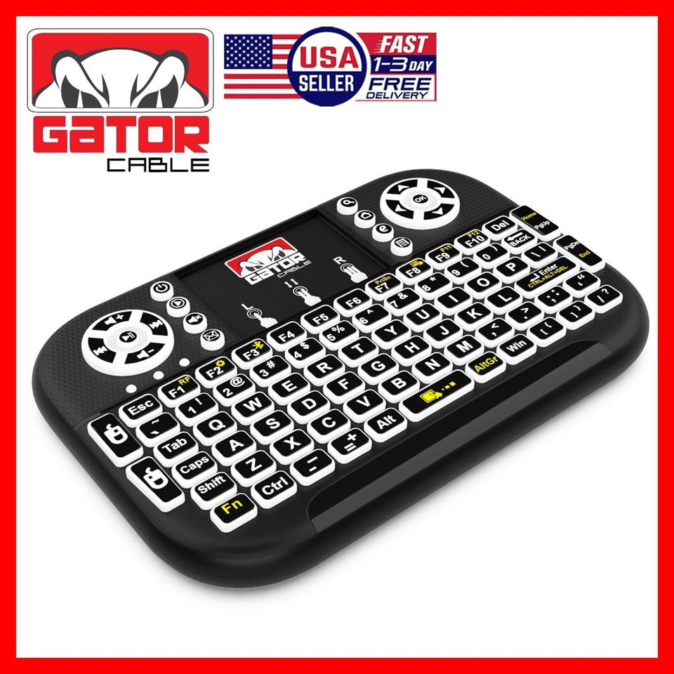 Mini Wireless Bluetooth Keyboard Remote Touchpad Smart-TV Android TV PC ...
