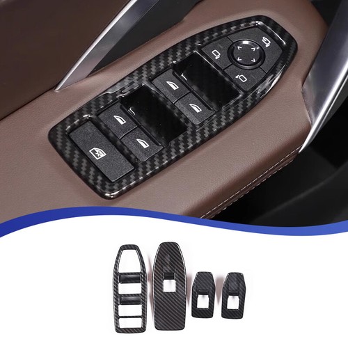 For BMW X1 iX1 23-25 ABS Carbon Fiber Door Window Lift Switch Button ...