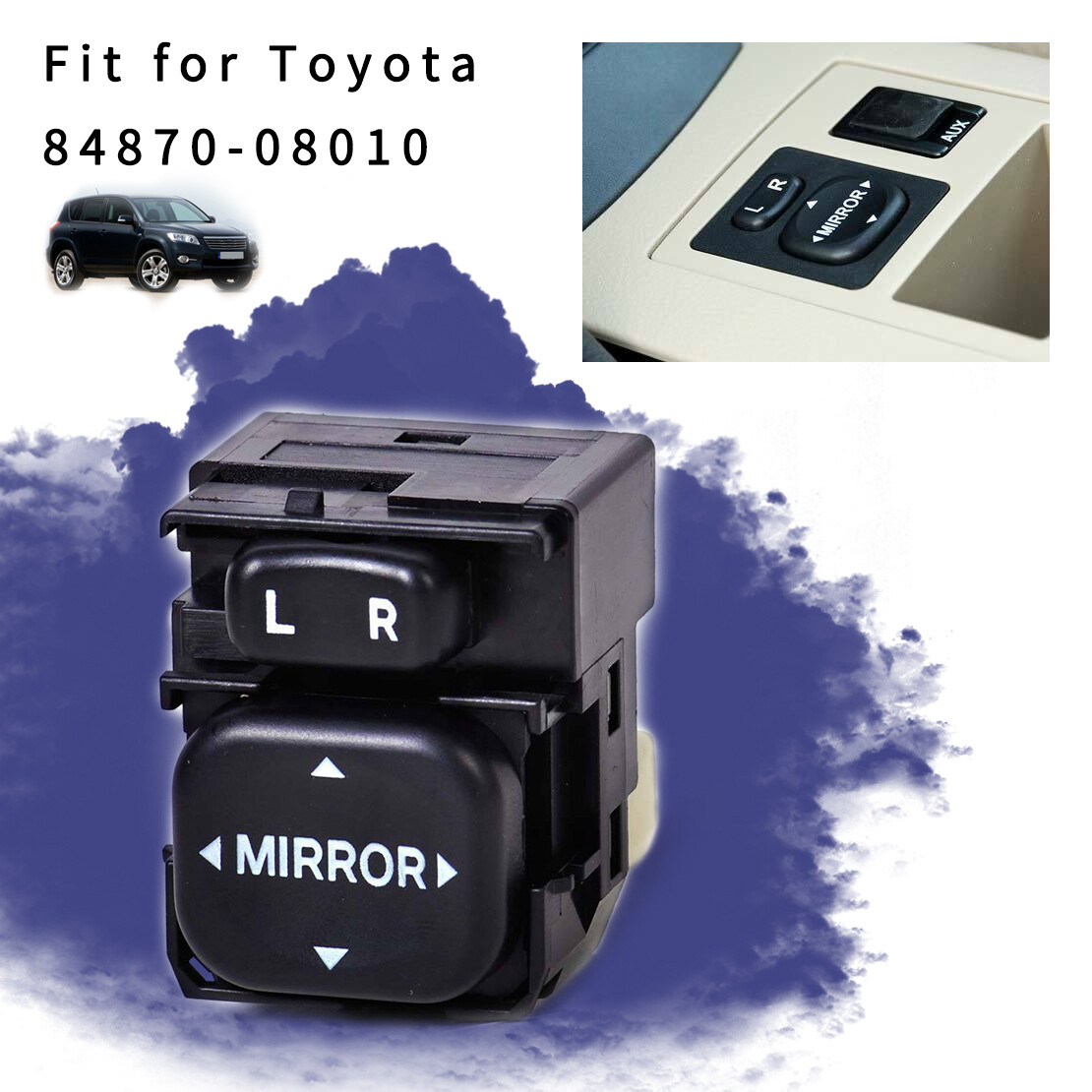 84870-08010 Door Power Mirror Switch Fit for Toyota Camry Sienna RAV4 ...