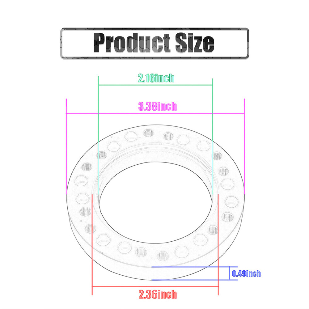 Universal Steering Wheel Hub PCD Adapter Spacer Kit For Momo Nardi OMP ...