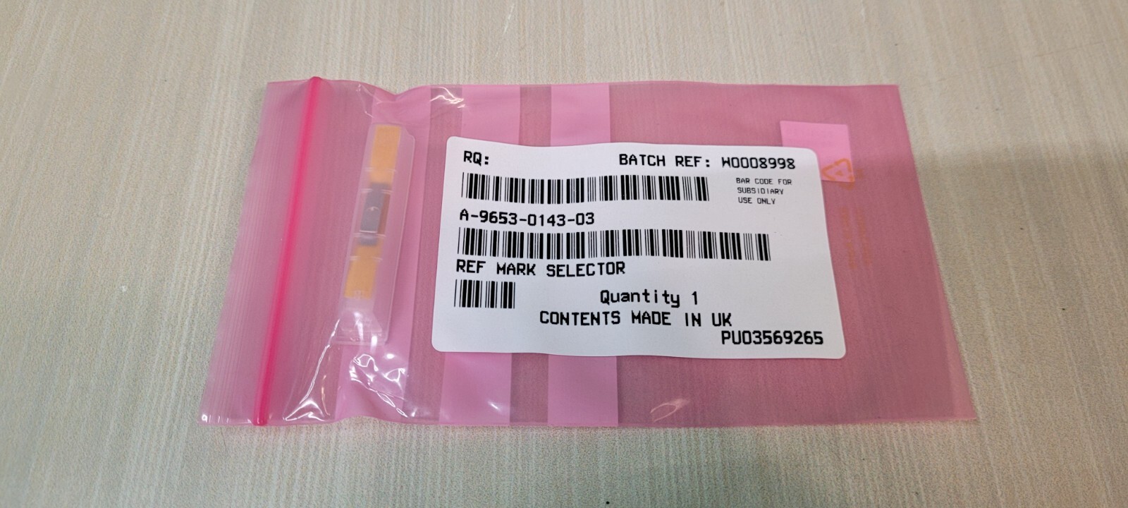 RENISHAW REFERENCE MARK SELECTOR MAGNET RTLC RKLC ENCODER SCALE A-9653 ...