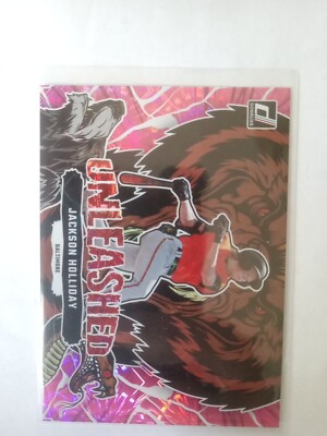 2023 Donruss Jackson Holliday Unleashed Pink Fireworks Insert Card #U14 ...