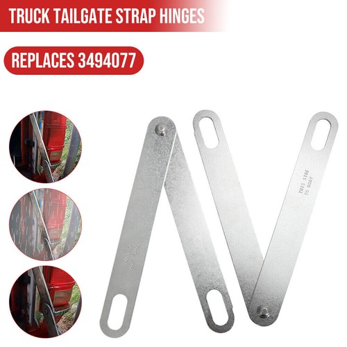 2PCS Tailgate Hinge Straps 3494077 For 1972-1980 Dodge Ram W150 D150 ...