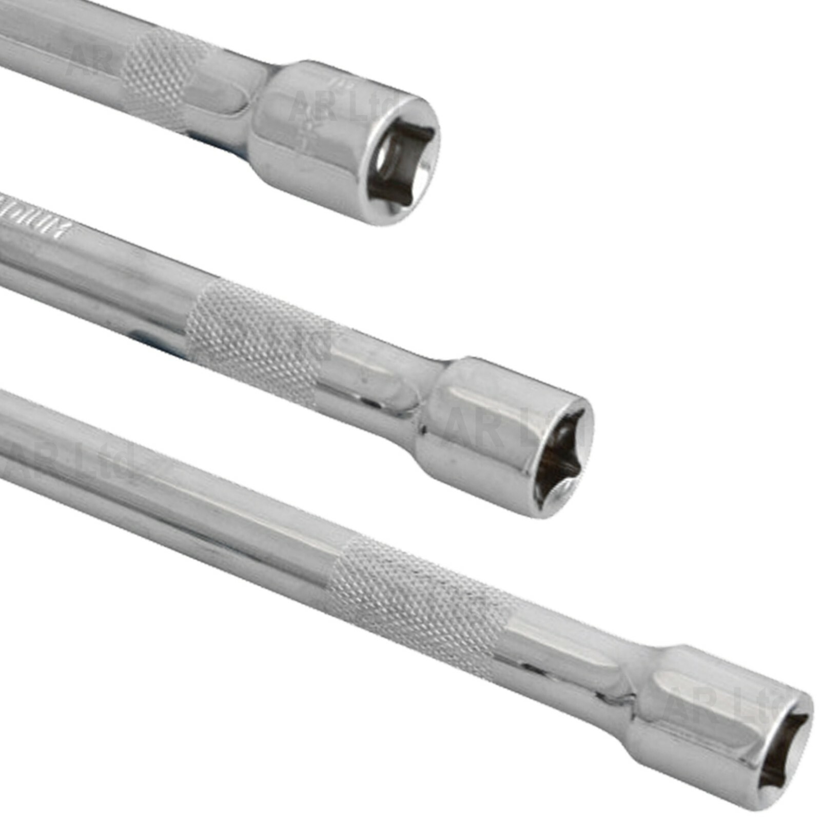 SOCKET EXTENSION BAR Set 3" 6" 10" long. 3/8" square Drive Socket ...