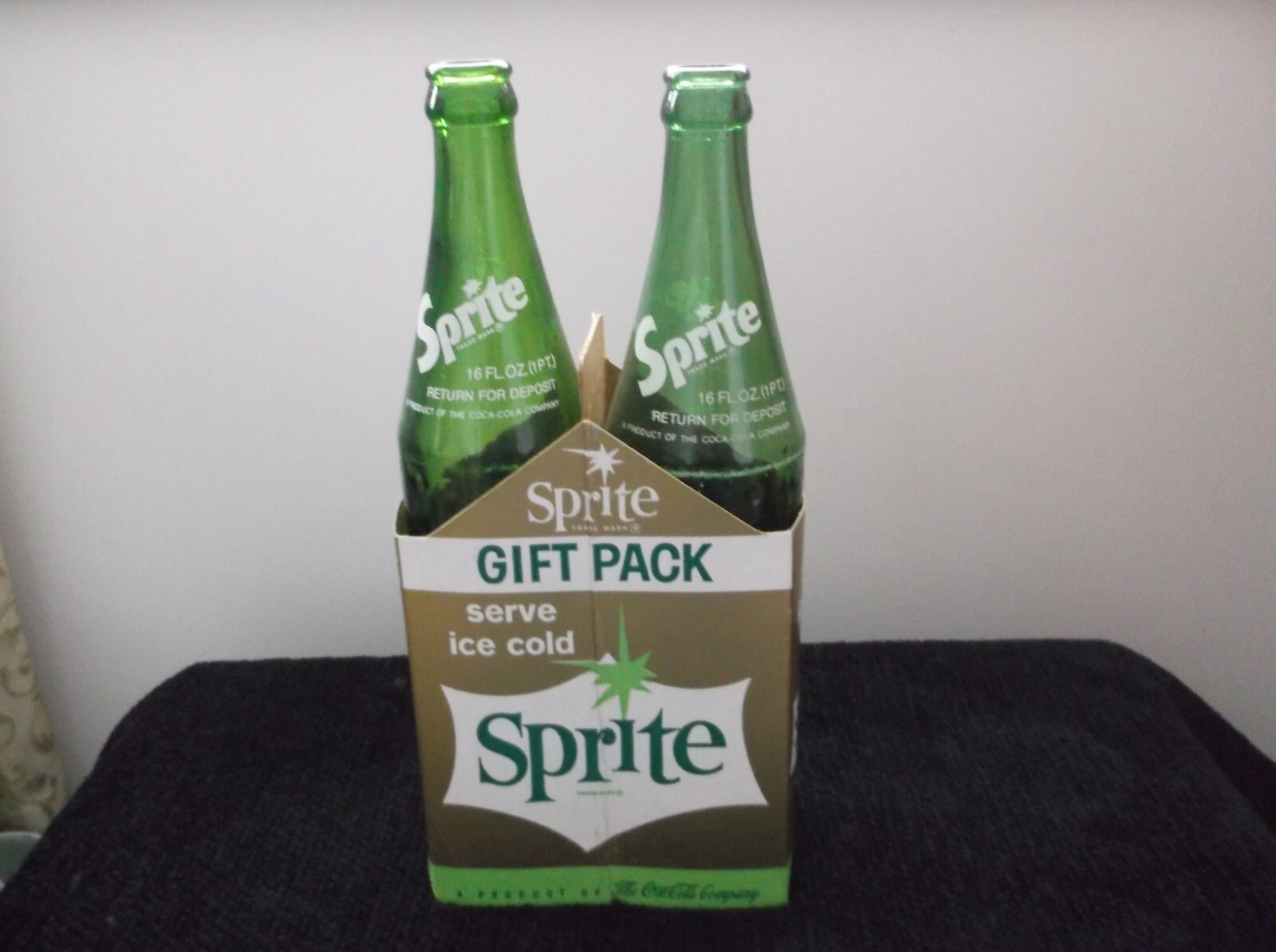 Pair of Sprite Soda bottles in 2 pack cardboard carrier. | eBay