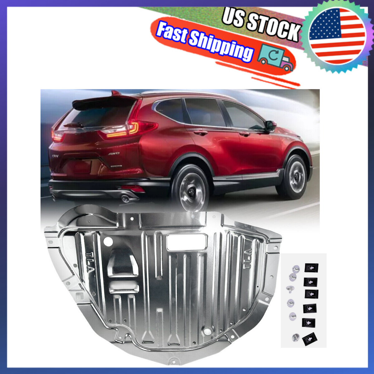 1x For Honda CRV 2017-22 CR-V Engine Cover Splash Guard Mud Flap ...