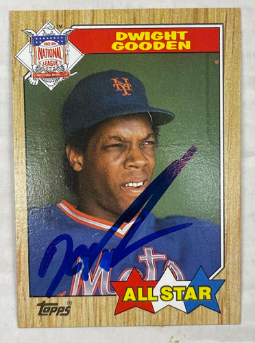 Dwight "Doc" Gooden Autographed 1987 Topps All Star card #603 New York ...