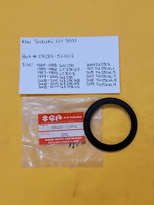 OEM SUZUKI Starter Clutch OIL SEAL (09289-52002) TU/GN/GZ/LT250 LT300 ...
