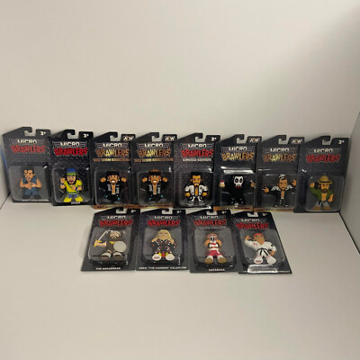 Pro Wrestling Micro Brawlers AEW WWE WCW WWF TNA Indie Wrestling Buy ...