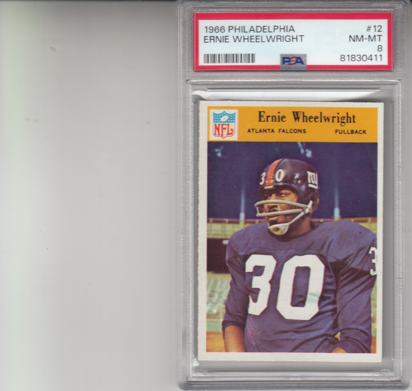 1966 Philadelphia #12 Ernie Wheelwright PSA 8 | eBay