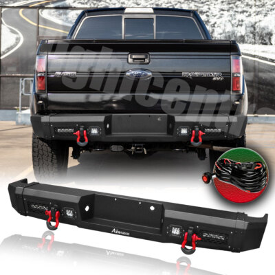 Rear Bumper D-Rings LEDs Combo Kit + Wiring Fits 2010-2014 Ford F-150 ...