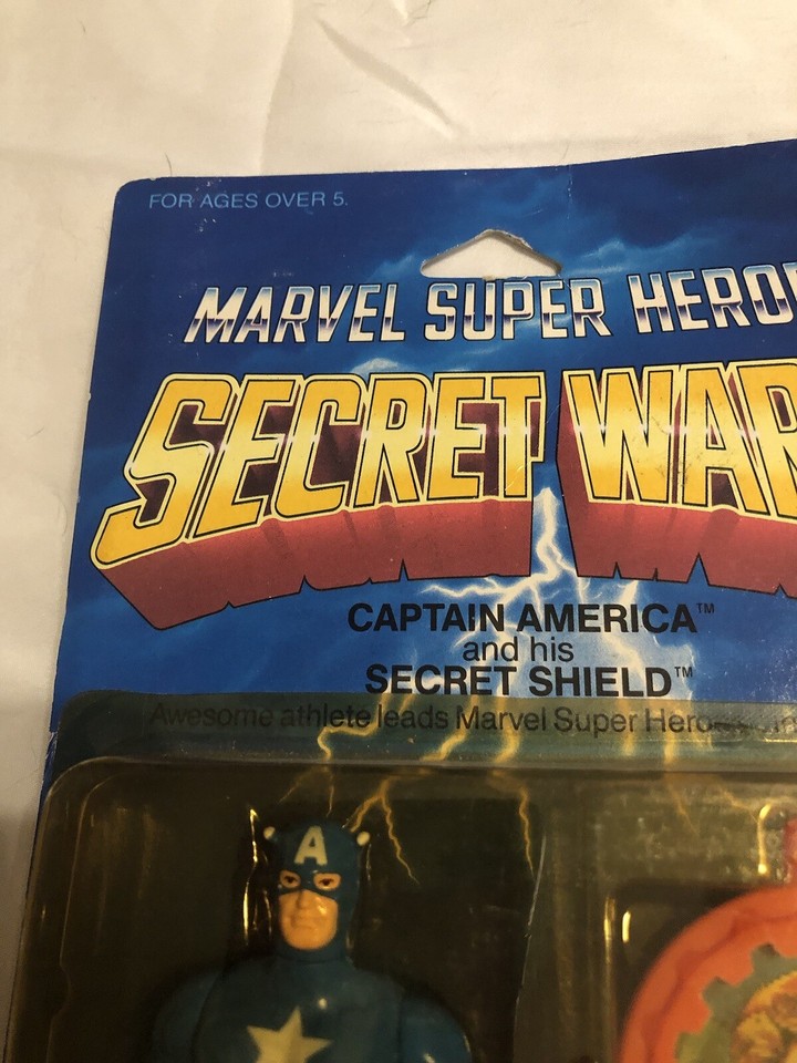 MARVEL SUPER HEROES SECRET WARS CAPTAIN AMERICA W/ SECRET SHIELD 1984 ...