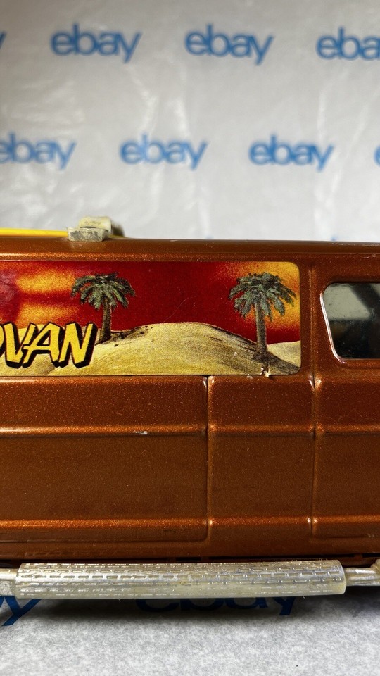 Vintage 1970's Ertl Dodge Sand Van Custom Street W/ 2 Surfboards 1/18 ...