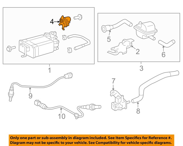 TOYOTA OEM 05-12 Tacoma Vapor Canister-detection Pump 90910AF005 for ...