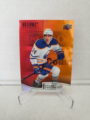2021-22 UD Allure Dylan Cozens Red/Orange Rainbow #R-76 - Buffalo ...