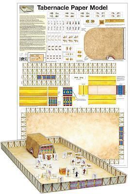 Tabernacle Paper Model-Laminated by Rose Publishing (2005, Wallchart ...