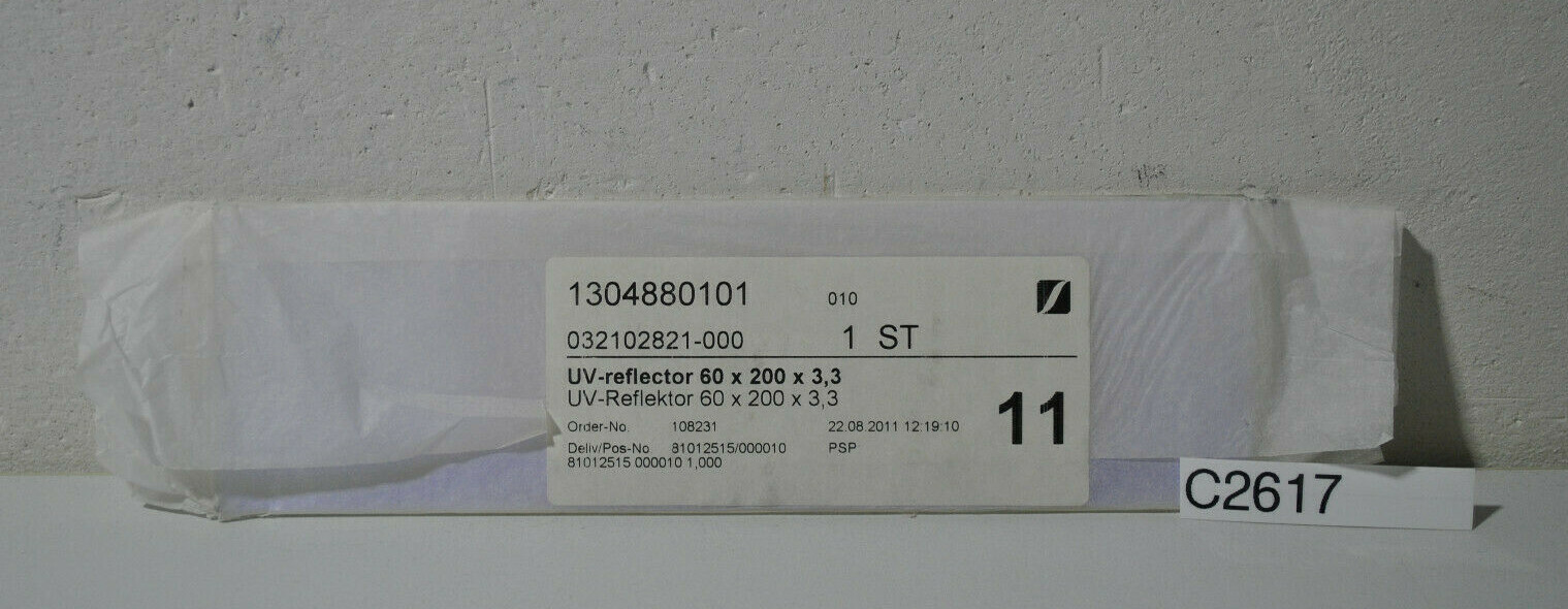 Singulus UV- Reflektor 60x200x3,3 (C2617-R25) | eBay