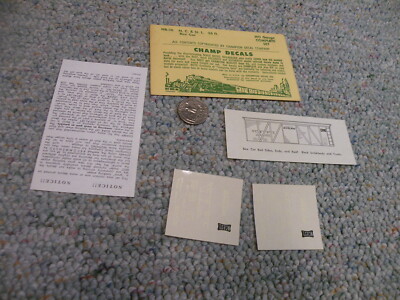 Champ decals HO HB-36 NC and St.L 35' box car ZZ146 | eBay