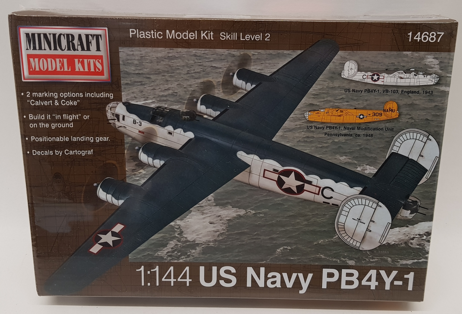 Minicraft Model Aircraft Kit 14687 - 1/144 Scale US Navy PB4Y-1 | eBay