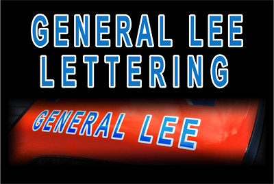 GENERAL LEE lettering decal sticker DUKES OF HAZZARD | eBay