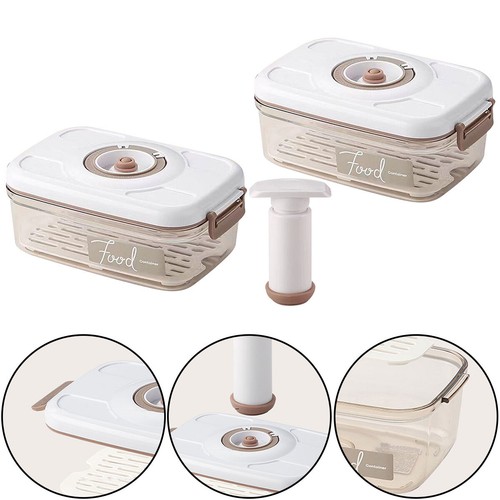 Vacuum Food Storage Box Durable Food Dispenser Large Capacity Sealed ...
