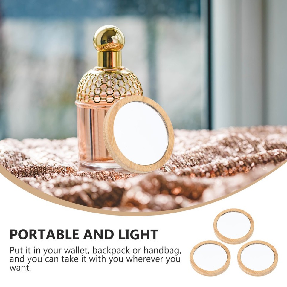 3Pcs Makeup Mirrors Compact Cosmetics Mirrors Portable Mirrors ...