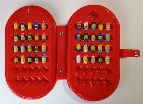 VINTAGE 2004 THE SIMPSONS MIGHTY BEANZ COMPLETE SET 1-40 IN RED ...