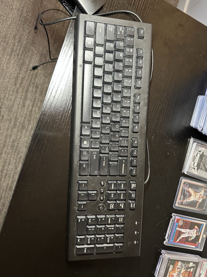 HP USB Slim Smartcard TPC-C001K CCID Keyboard Black 911502-001 911725 ...