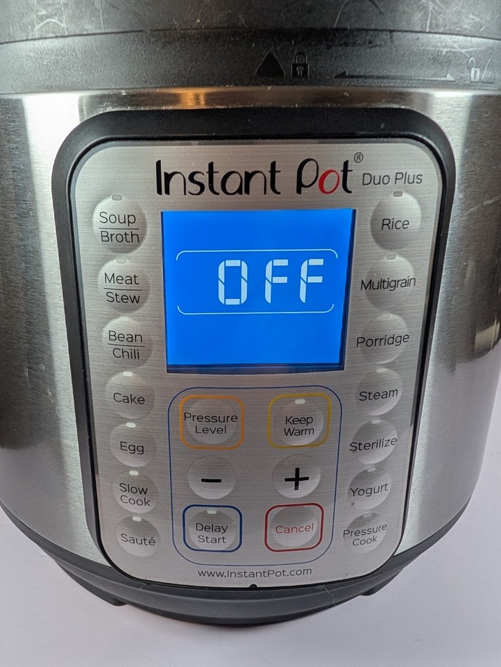 Insta Pot 6 Qt Duo Plus 60 Silver Multi-Use Pressure Cooker Digital ...