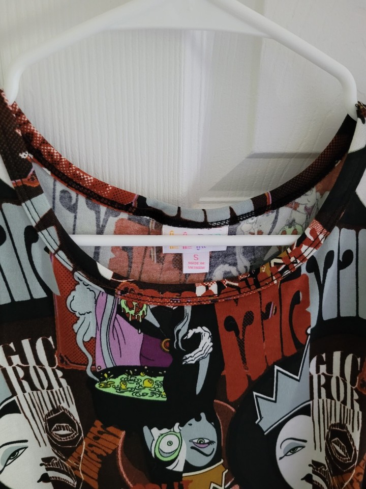 Lularoe Disney Evil Queen Small Carly Dress Snow White Magic Mirror ...