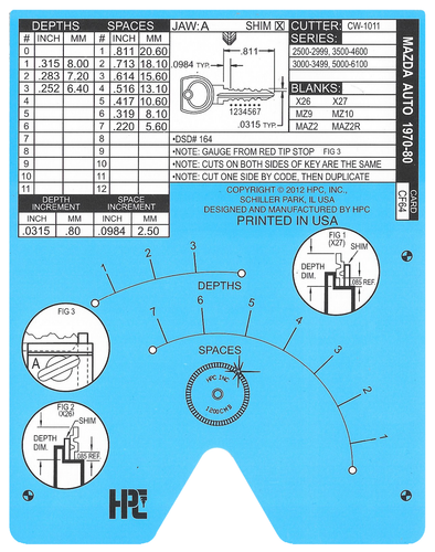 HPC 1200 BLITZ Card CF64, MAZDA AUTO 1970-1980 | eBay