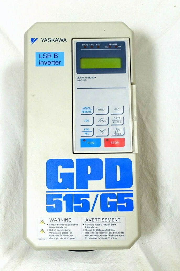 CIMR-G5M51P5 JVOP-130U YASKAWA GPD 515/GF 4.3A 500V-600V 3Ø VFD ...