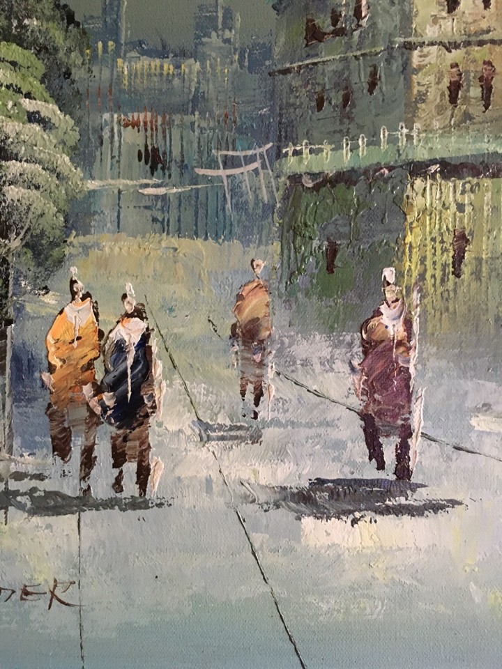 B. Wilder Oil painting Cityscape | eBay