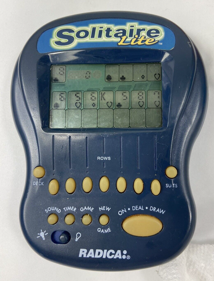2 Radica GAMES: POCKET POKER and Solitaire Lite Electronic Handheld | eBay