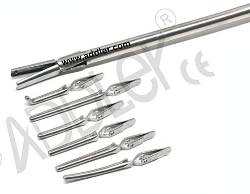 Laparoscopic Bulldog Clamp Forceps with 6 Clips Autoclavable ADDLER | eBay