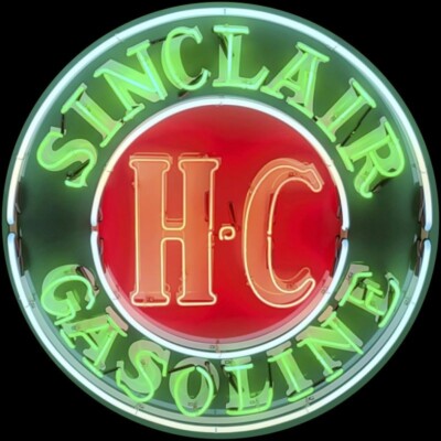 Sinclair HC Gasoline NEW Metal Sign: 14" Dia. Steel Round Version | eBay