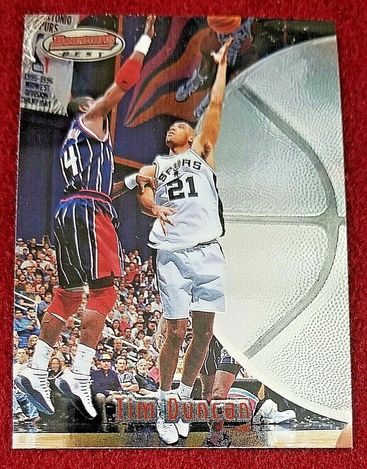 Tim Duncan Panini Fleer UD Topps Chrome Refractor XFractor Rookie Prime ...