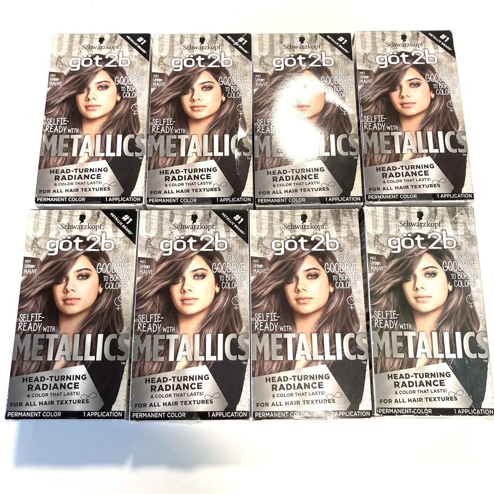 Schwarzkopf Got2B Metallics Permanent Hair Color #M83 URBAN MAUVE Lot ...