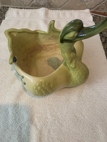 Vintage Pottery Hull Swan Planter 10” X 7”. Very Colorful, Shows Wear ...