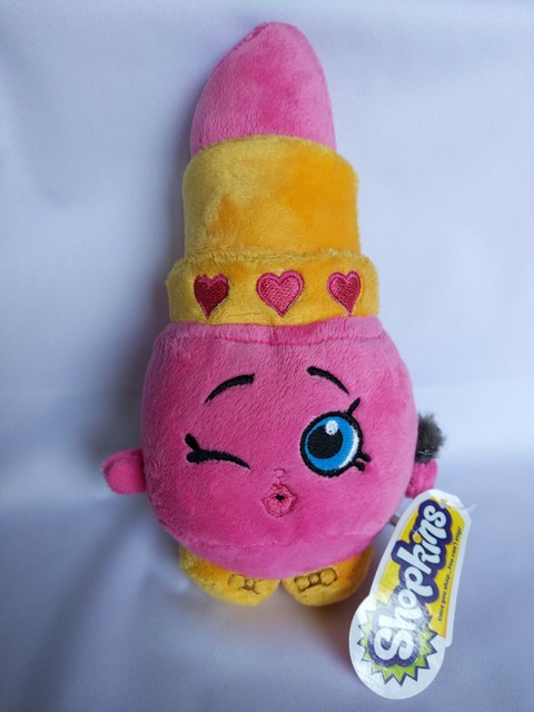 SHOPKINS LIPPY LIPS - 9"Plush Toy Doll Stuffed Pink Lipstick Wink. NWT ...