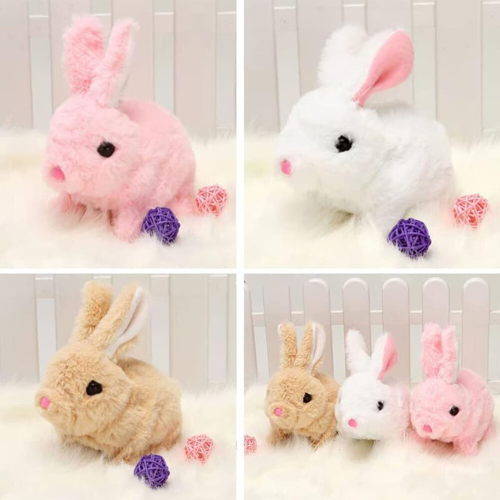 #L Useful Easter Bunny Toy Hopping Wiggle Ears Rabbit Toy with Sounds ...