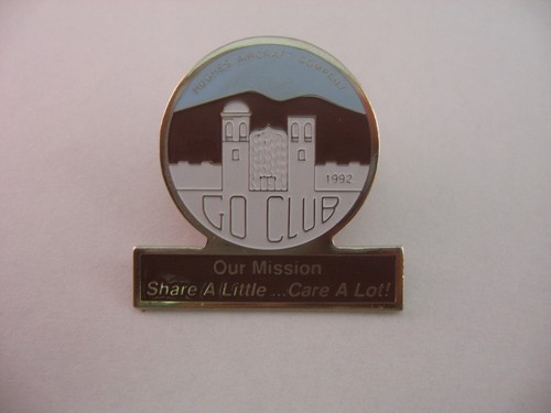 Hughes Aircraft Company GO CLUB 1992 Advertising Pin Award | eBay