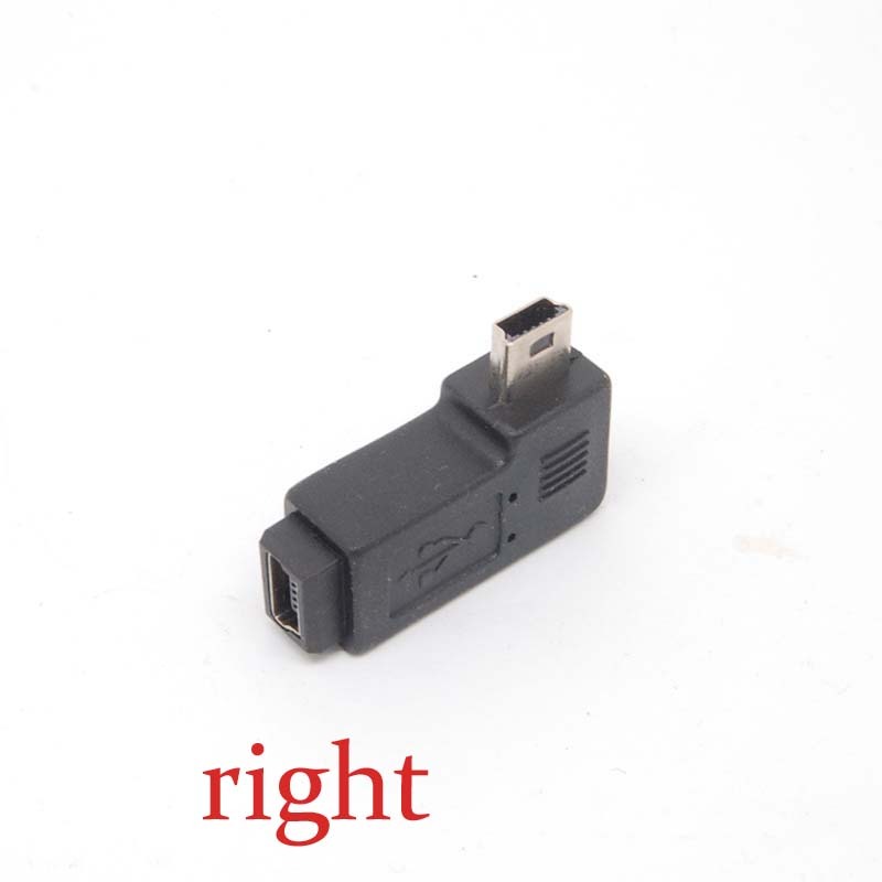 premium Mini USB Male left/right-Angle to Mini USB Female adapter ...