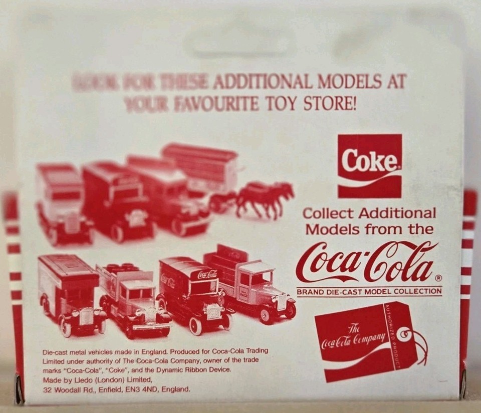 Coca Cola England Vintage BOXED Diecast Metal Truck Toy Coke 1979 Lledo ...
