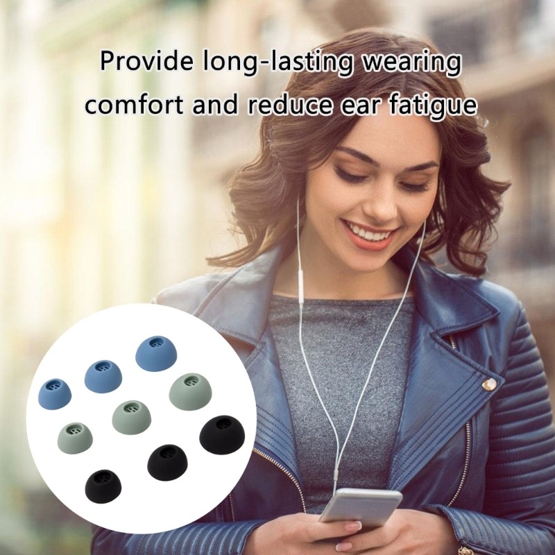 Earbud Silicone Earpieces Protector Case Cover Noise Isolating Design ...