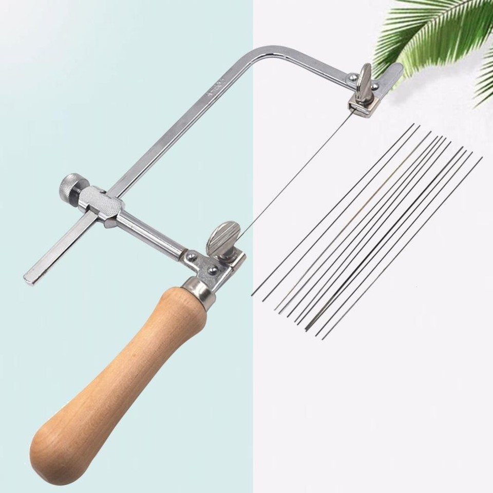 Coping Saw Steel Frame with 0.45mm Diamond Wire Saw for Jade Stone ...